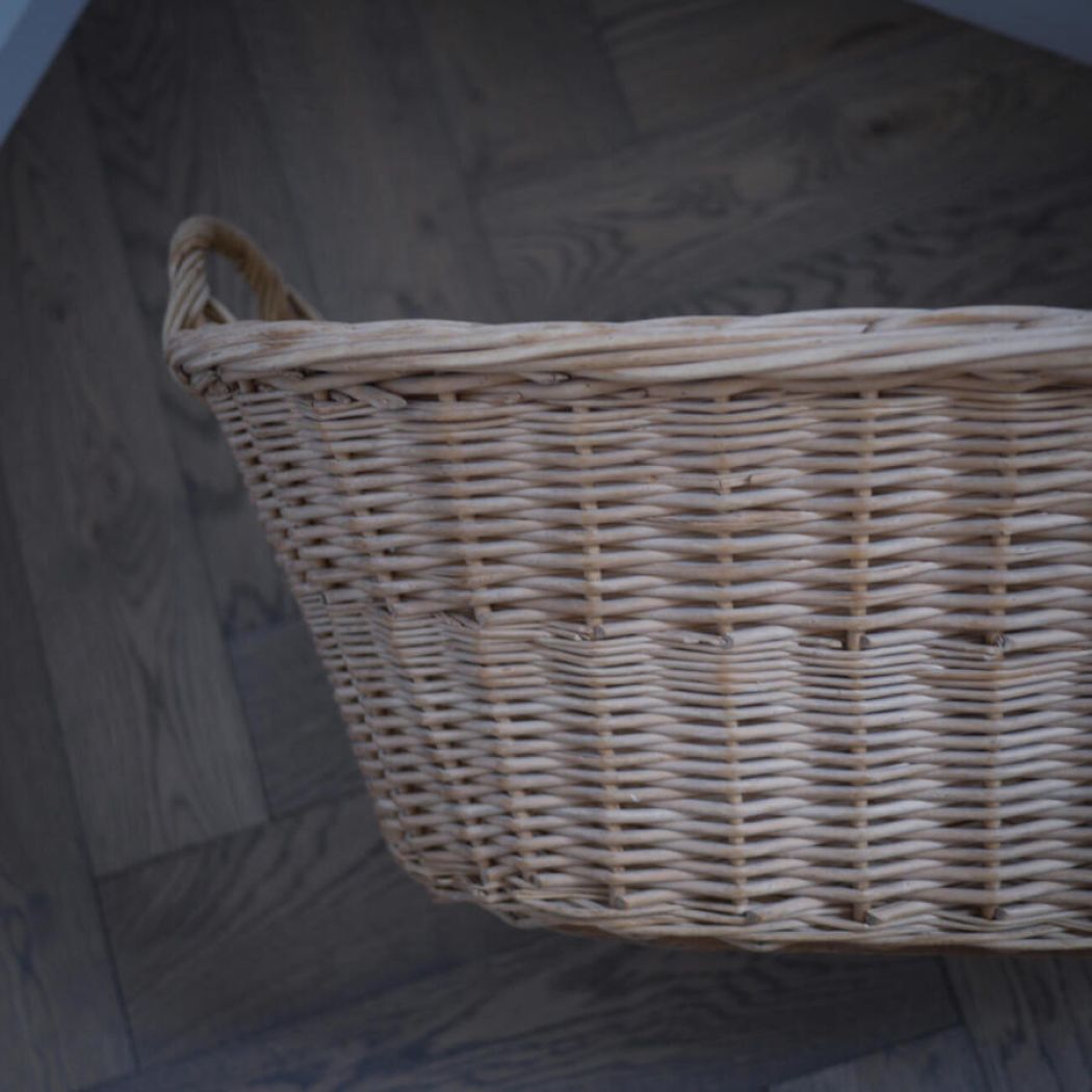 Stor Flettet Kurv til Tæpper & Opbevaring » Gratis Retur