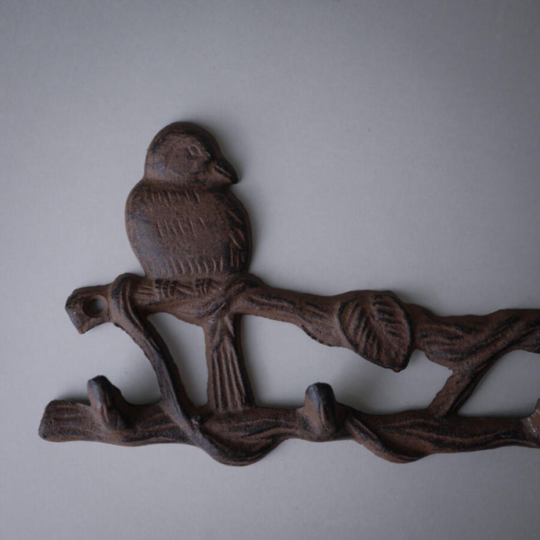 Rustik Metal Knage med Fugle » Gratis Retur
