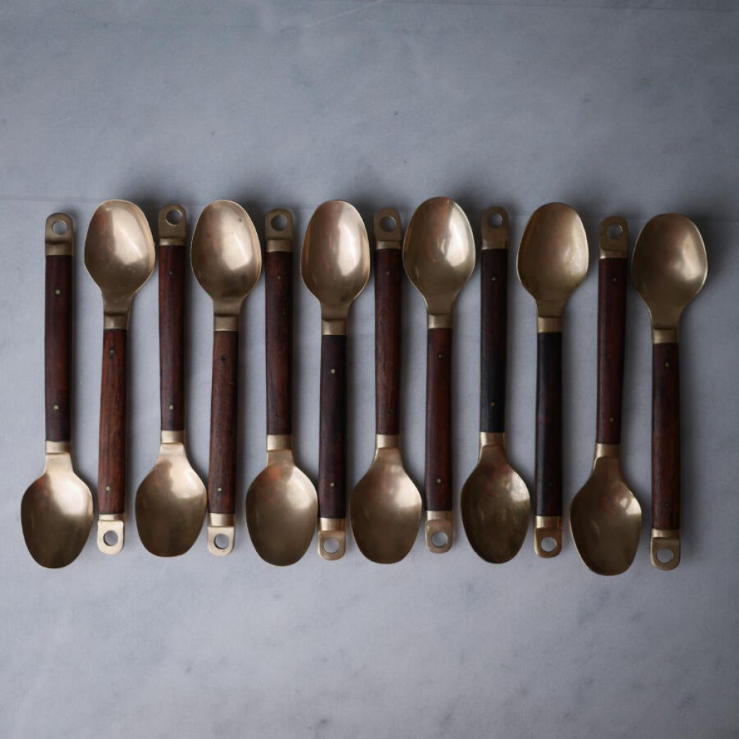 Retro Messing Bestik, 15 dele » Gratis Retur